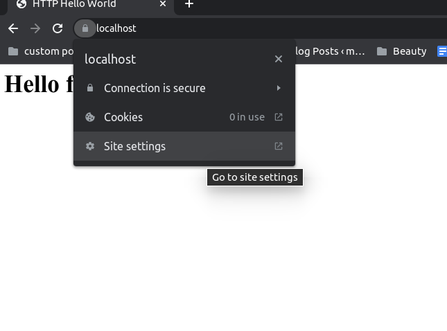 Generate https certificate for a local domain or localhost