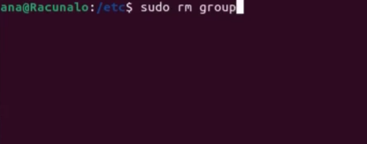 Recover from Accidentally Deleting /etc/group in Linux